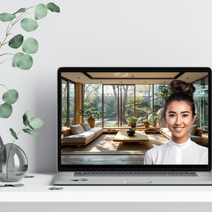 Zoom Background, Modern Apartment Zoom Background, Home Office ...