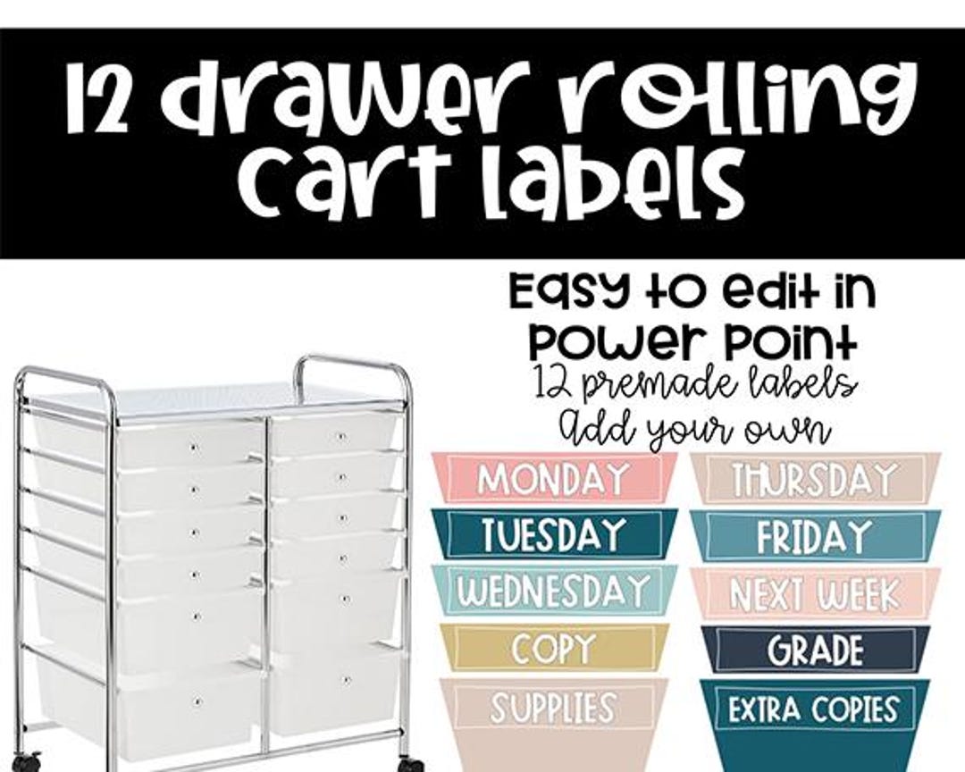 Boho Classroom Decor Rolling Cart Labels Editable Boho Themed Labels 10 ...