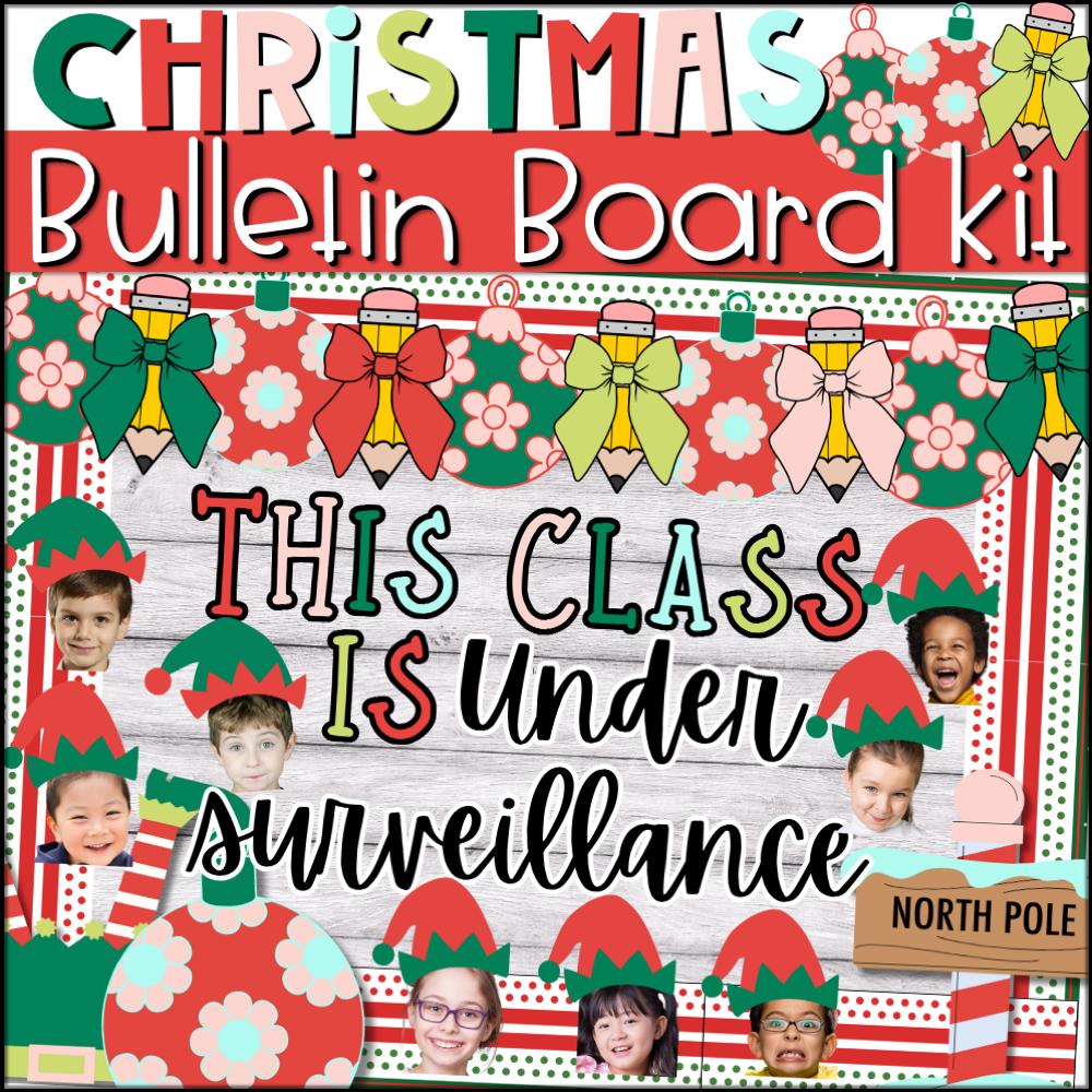 Christmas Bulletin Board Kit Classroom Decor Winter Bulletin Board Kit ...