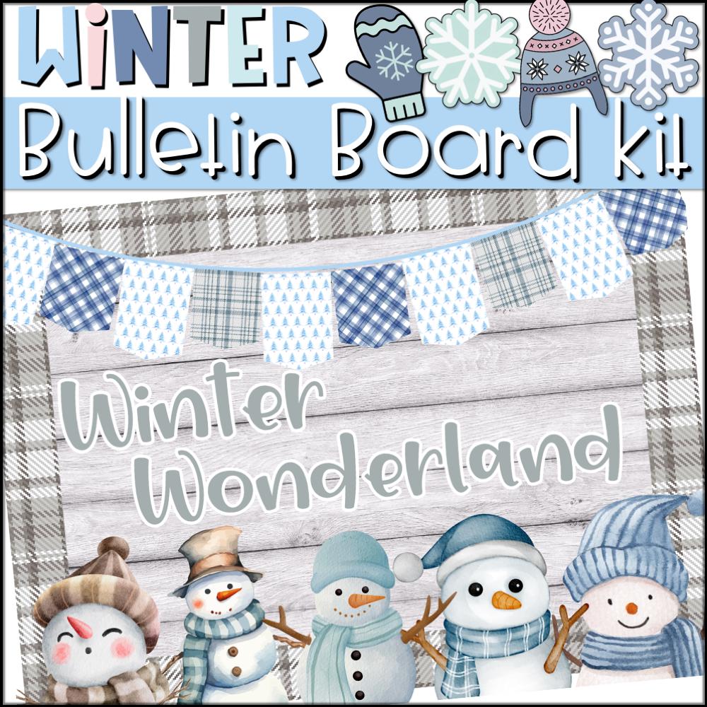 Snowman Bulletin Board Winter Bulletin Board Kit Chillin' With My ...