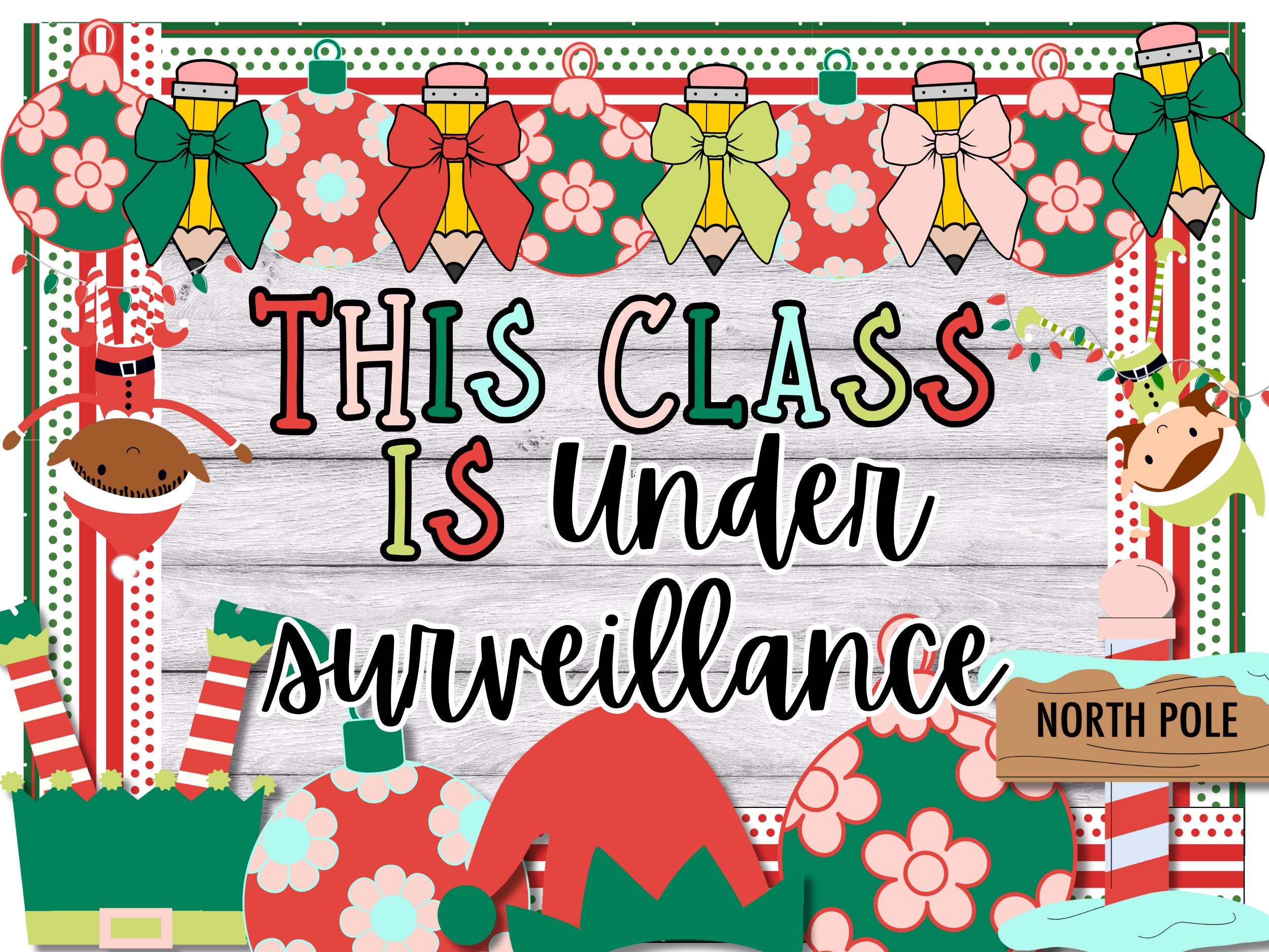 Christmas Bulletin Board Kit Classroom Decor Winter Bulletin Board Kit ...