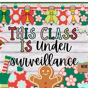 Christmas Bulletin Board Kit Classroom Decor Winter Bulletin Board Kit ...