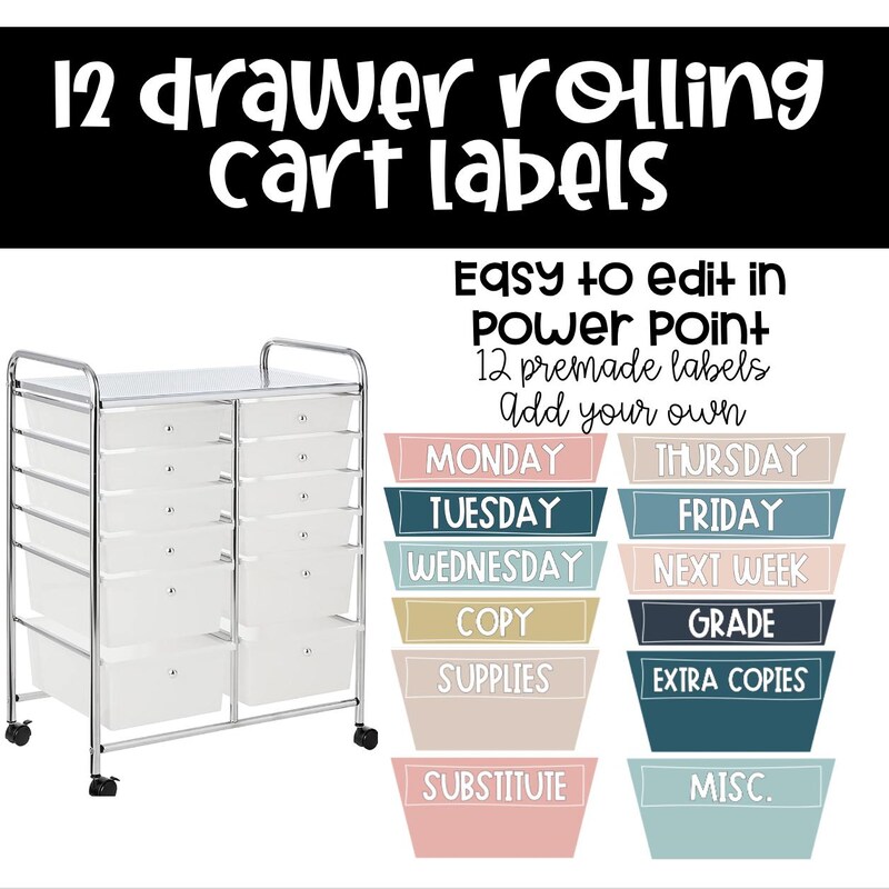 Rolling Cart - Etsy