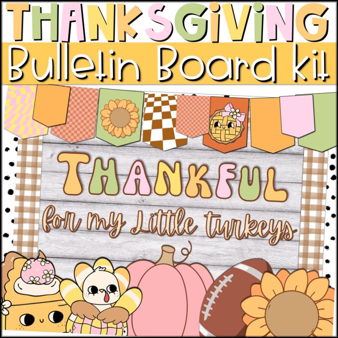Thanksgiving Bulletin Board Kit Bulletin Board Kit November Bulletin ...