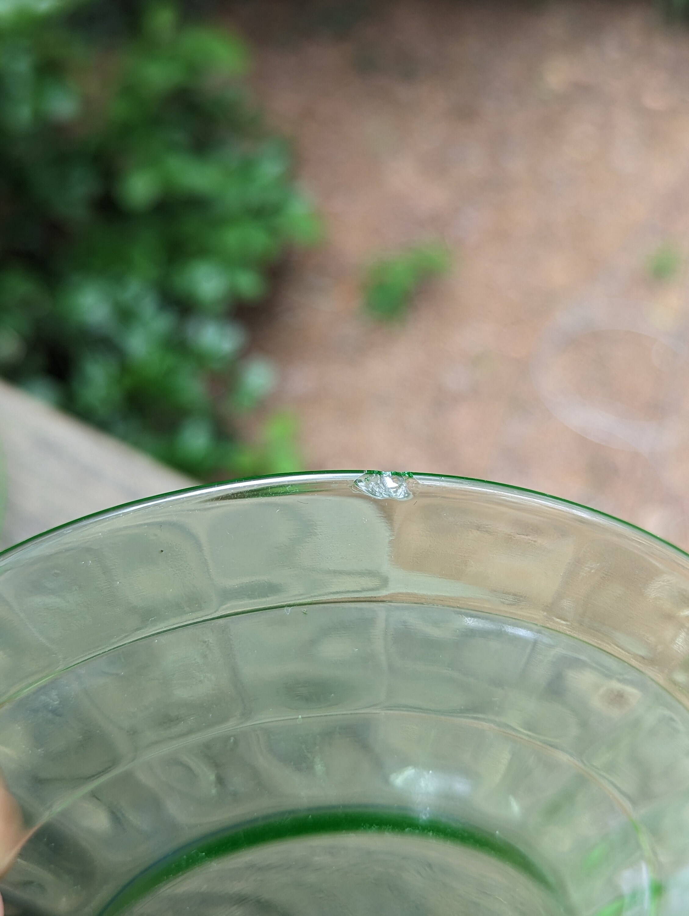 Set of 5 Anchor Hocking Block Optic Bread / Salad Plate Uranium Glass ...