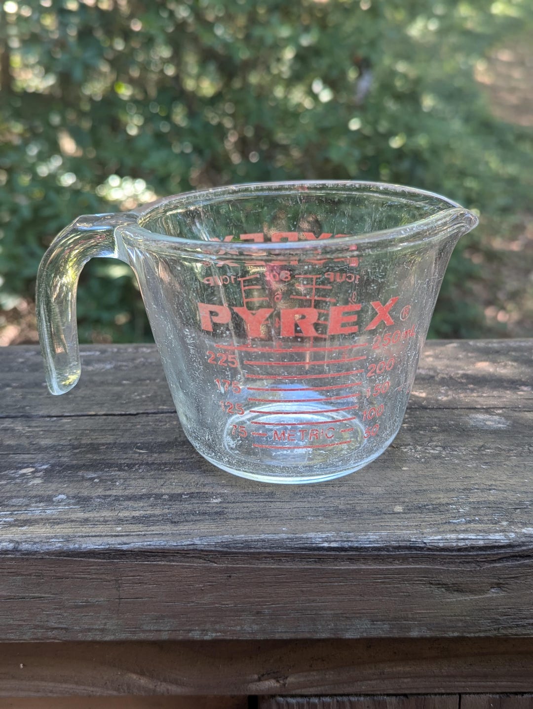 Pyrex Measuring Cup 1983 With Open Handle Holds up to 1 Cup With Some ...