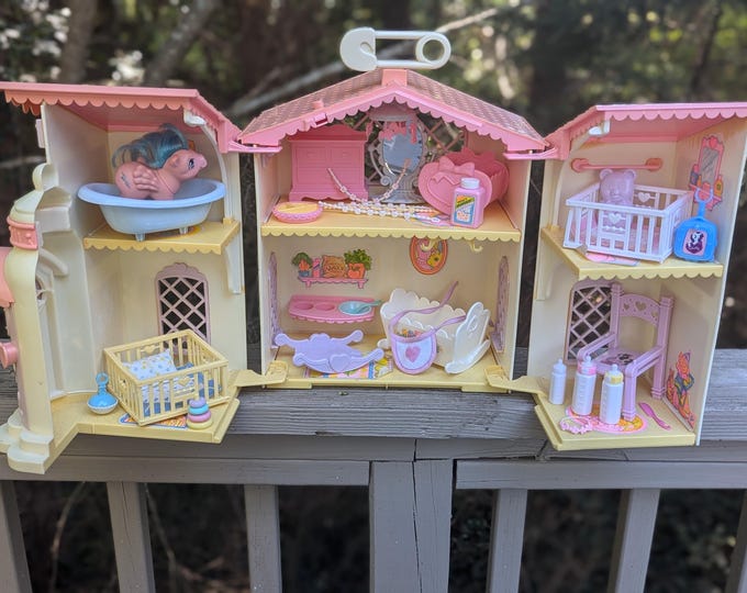 My Little Pony Dollhouse Lullabye Nursery 1985 Vintage MLP With Baby ...