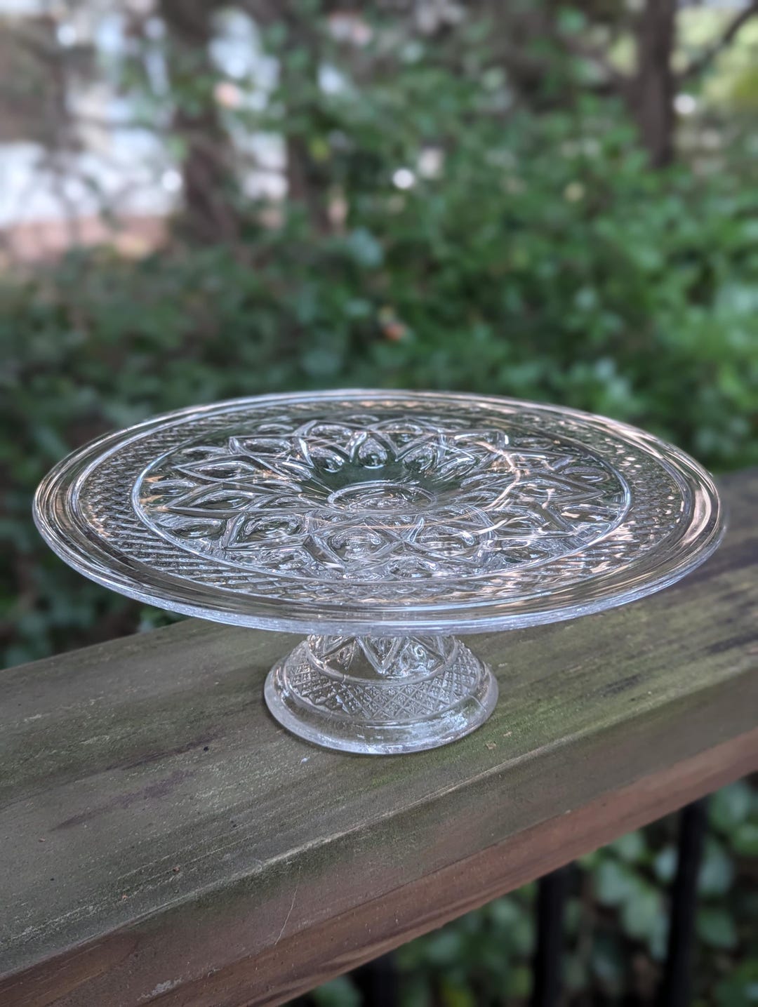 Imperial Cape Cod Crystal Glass Cake Stand With Minor Wear. 10 Inch ...