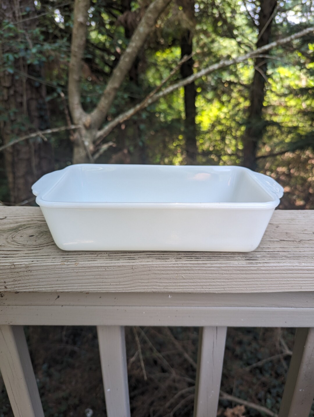 Fire King Milk Glass Loaf Pan 1 Qt With Minor Wear 409 9x5.5x2.5 - Etsy
