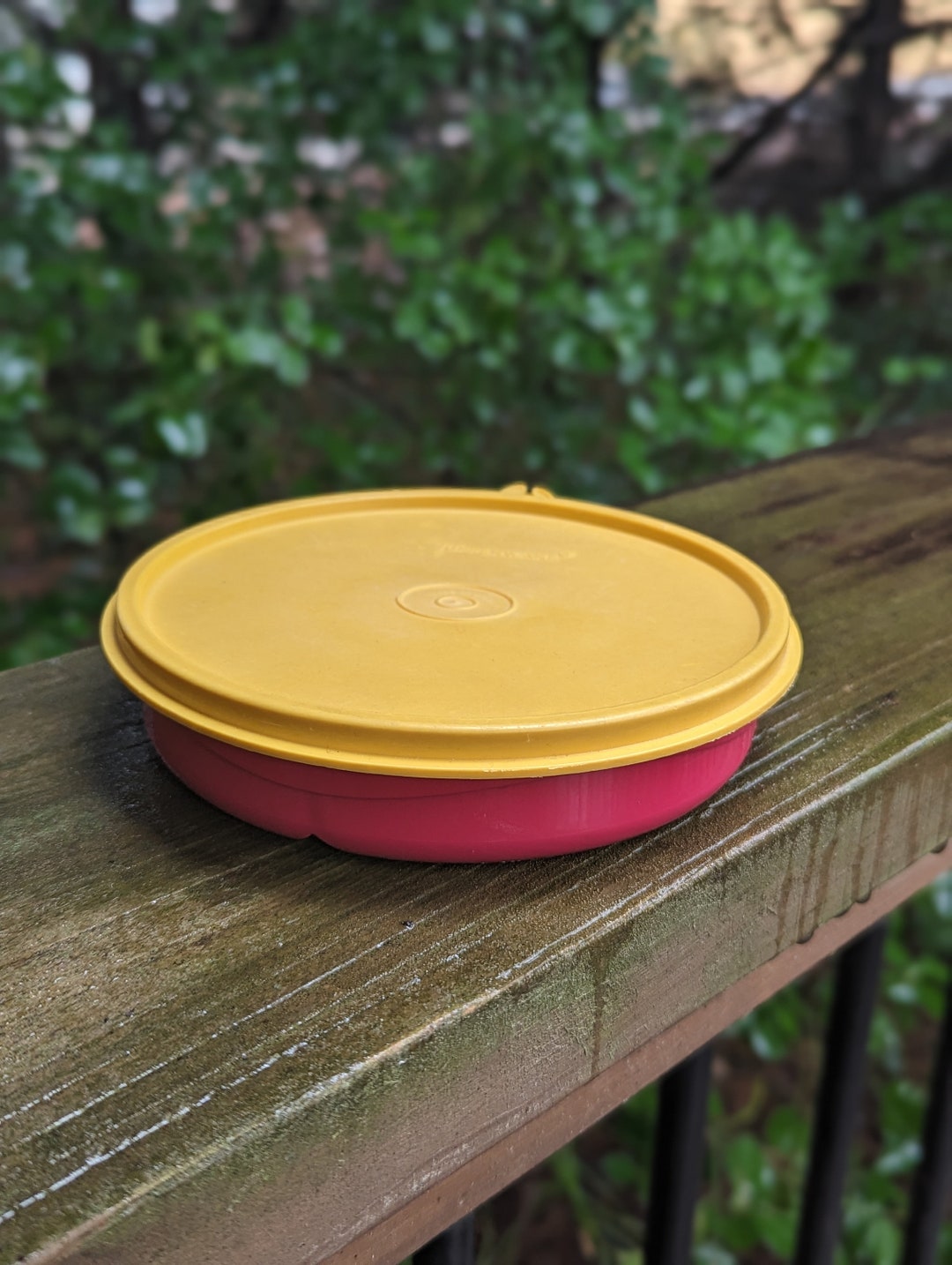 Tupperware Pink Lunch Container Circular 2552a With Minor Wear and ...