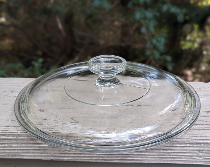Replacement Pyrex Lid G1C Round 8 Inch Lid Clear With Minor Wear and ...