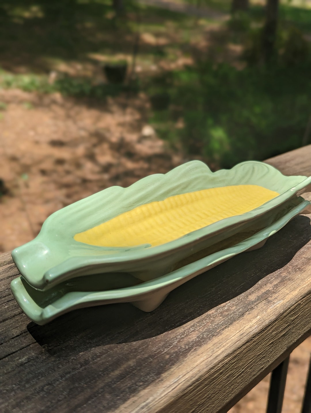 Corn on the Cob Ceramic Plates: Set of 2 Novelty Serving Dishes - Etsy