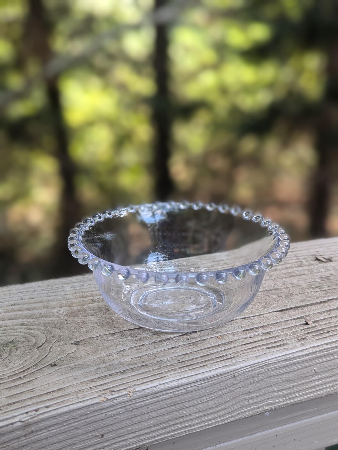 Imperial Glass Candlewick Hobnail Condiment Bowl Mayonnaise With Minor ...