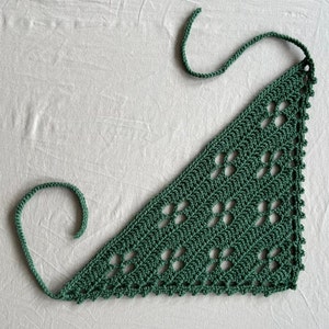 Crochet Pattern Bandana Triangle Headscarf Tutorial Headband Easy ...