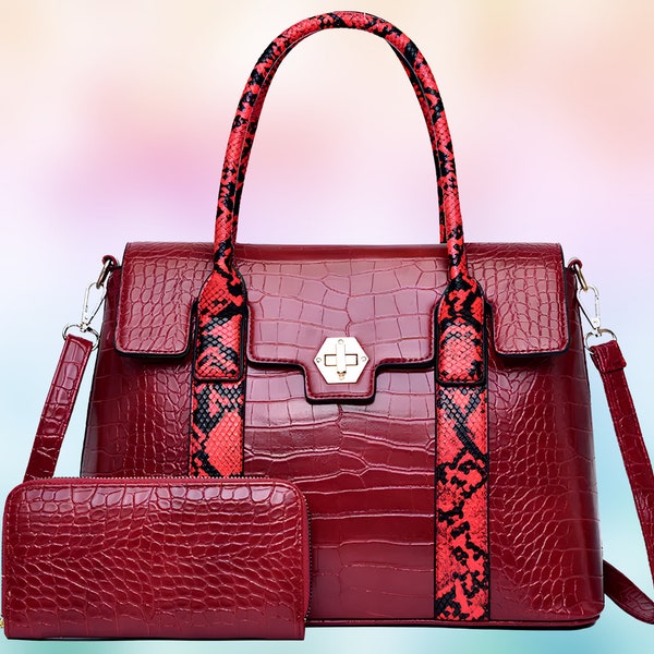 Embossed Leather Bag - Etsy