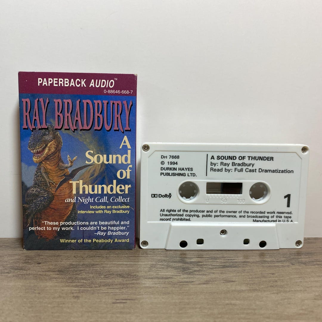 Ray Bradbury A Sound of Thunder Cassette Tape Audio Book Durkin Hayes ...