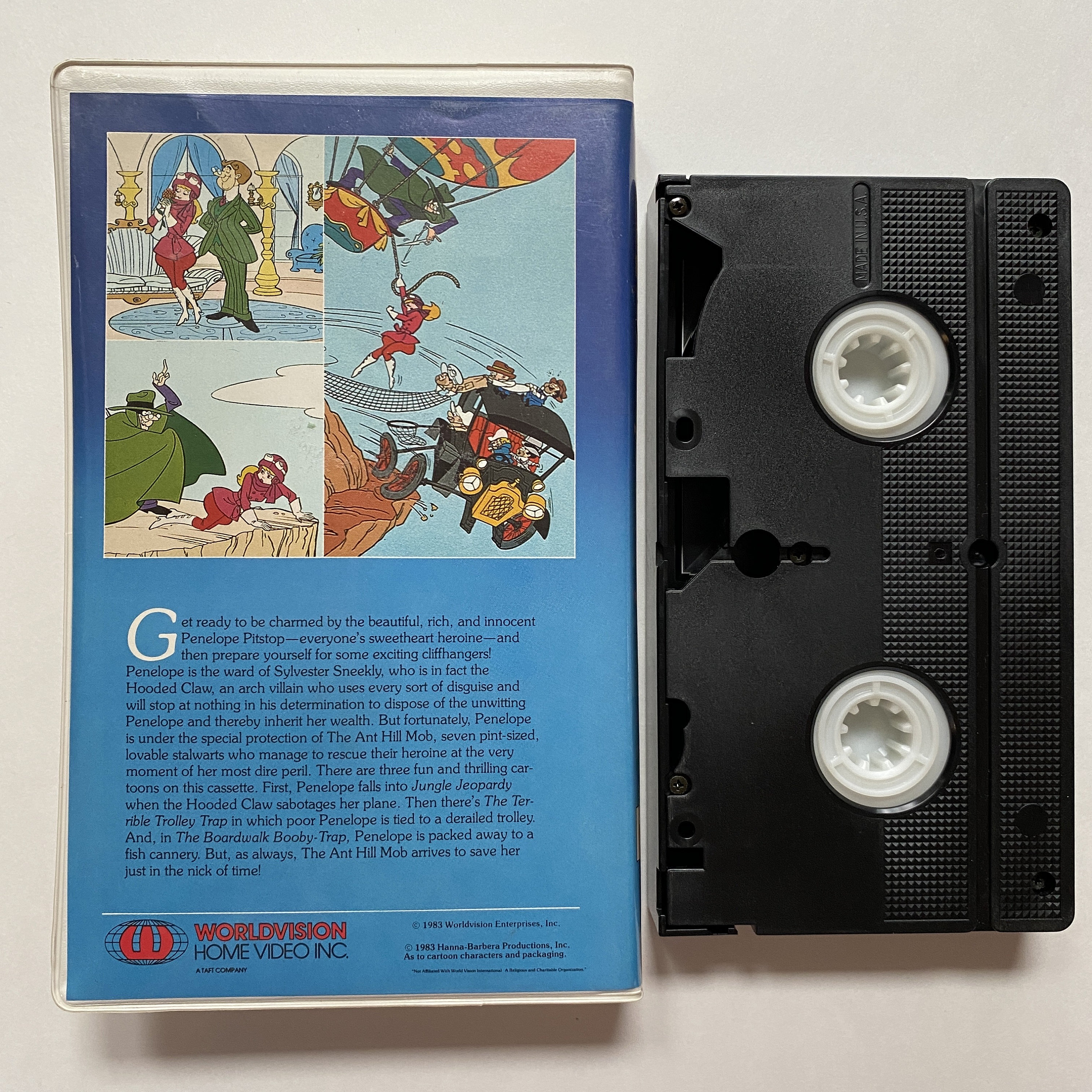 1969 the Perils of Penelope Pitstop VHS 1983 Re-release Hanna Barbera ...