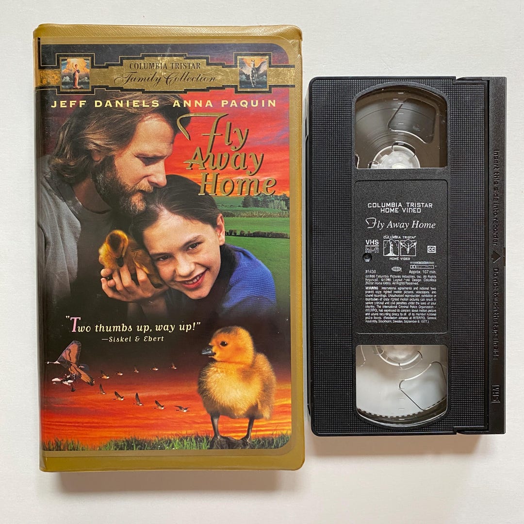 Fly Away Home VHS Family Drama Movie Starring Jeff Daniels and Anna ...