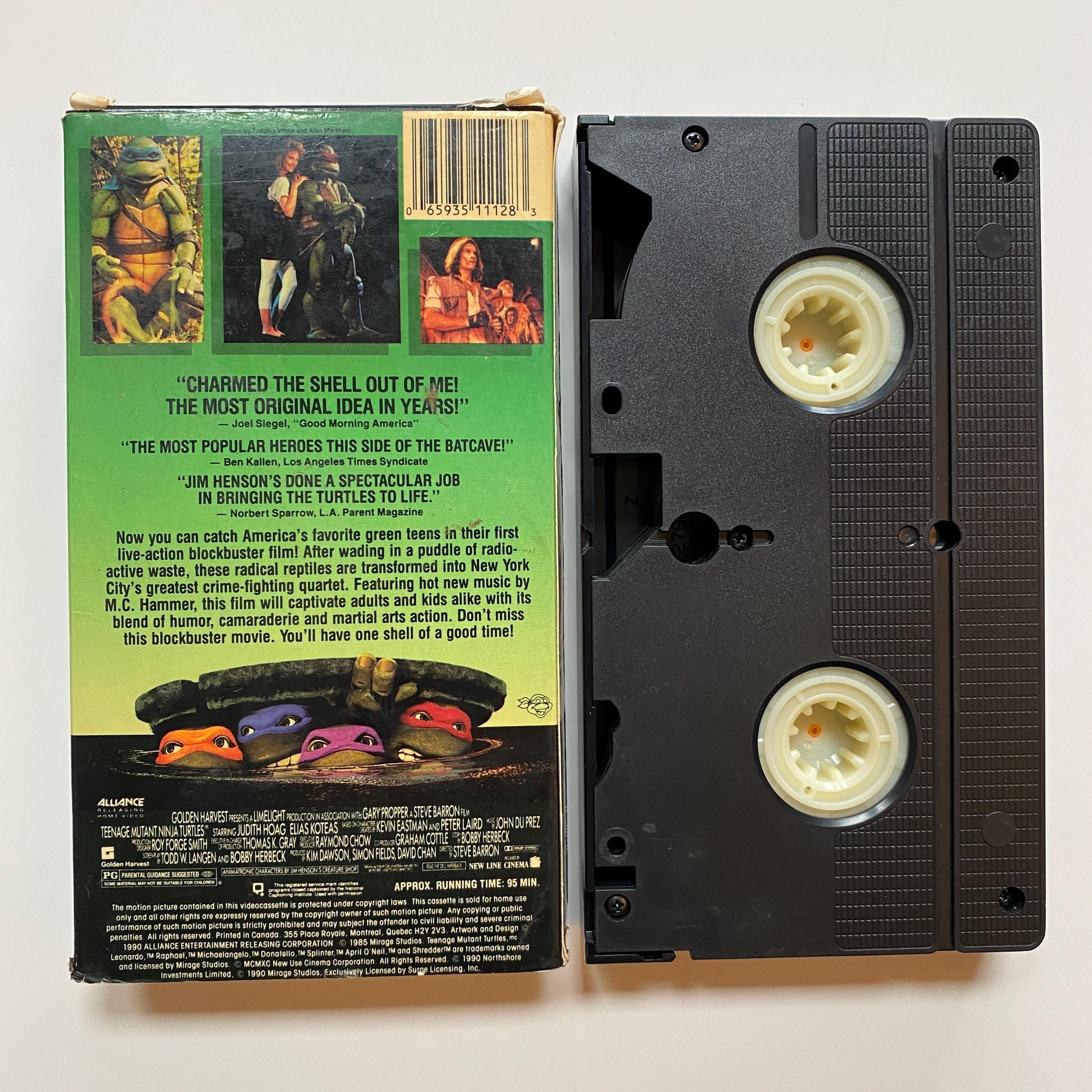 TMNT Teenage Mutant Ninja Turtles VHS Video Movie 1990 - Etsy