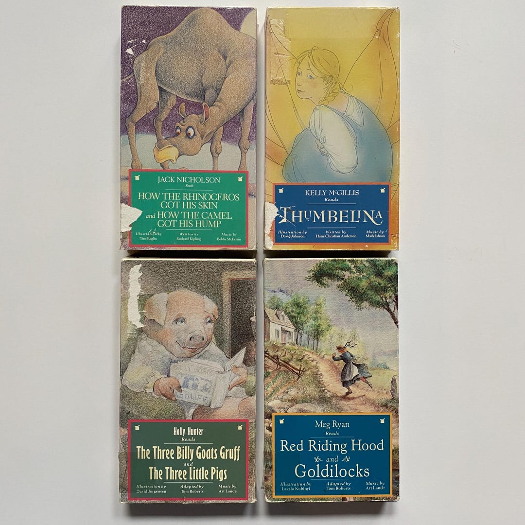 Rabbit Ears Storybook Classics VHS LOT With Famous Narrations - Etsy