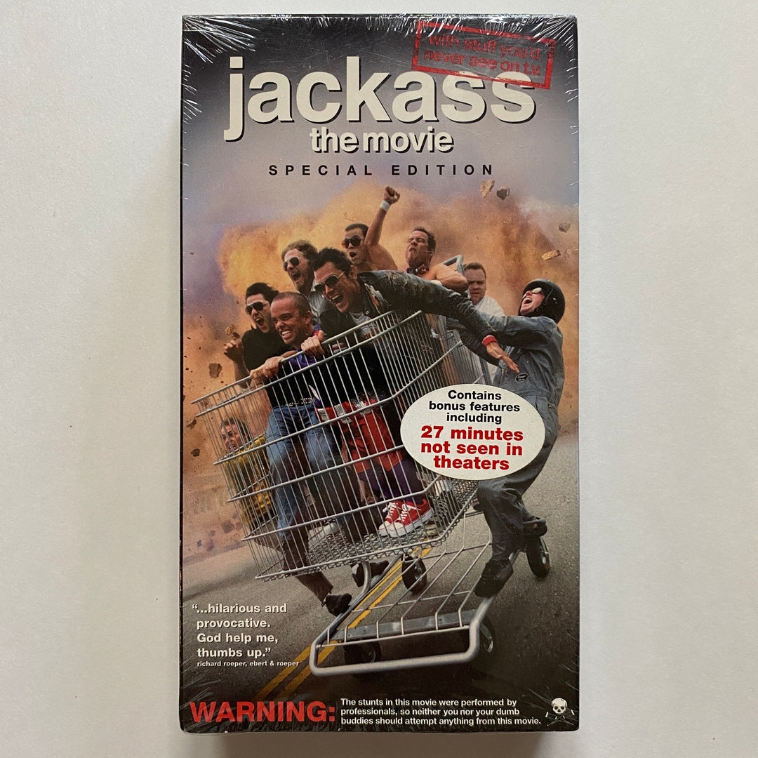 2002 Jackass the Movie Special Edition Sealed VHS With Watermark Gross ...