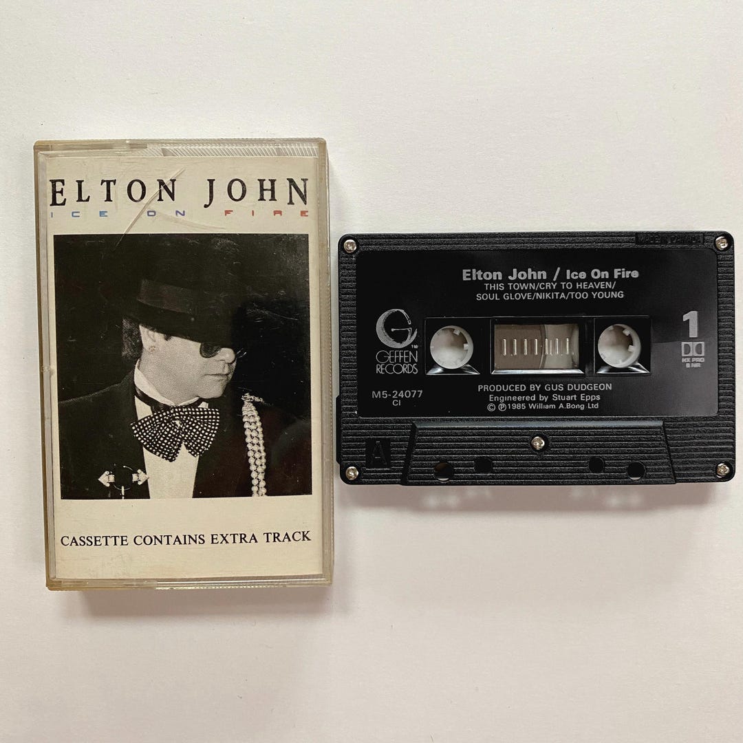 Elton John Ice on Fire Cassette Tape 1985 Ballad Music - Etsy
