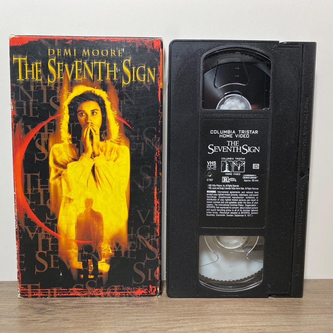 The Seventh Sign VHS Video 1988 Apocalyptic Thriller Demi Moore - Etsy