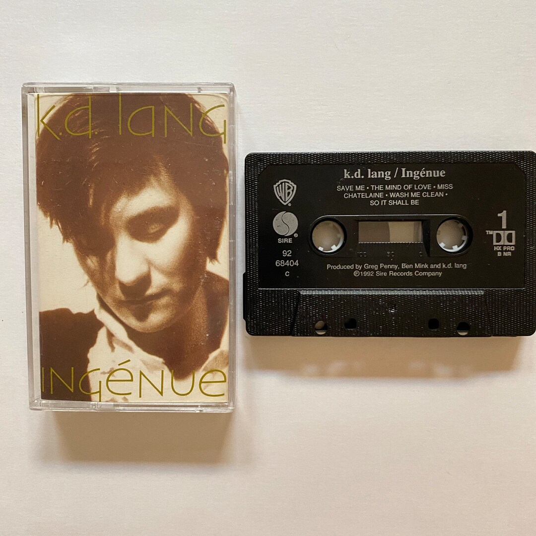 KD Lang Ingenue Cassette Tape 1992 Canadian Singer Songwriter Music ...