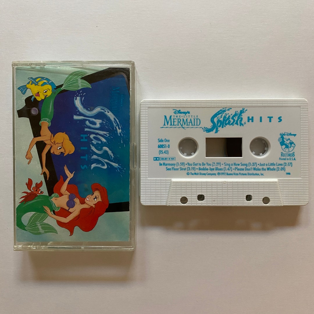 Disney Little Mermaid Splash Hits Kids Cassette Tape 1992 - Etsy