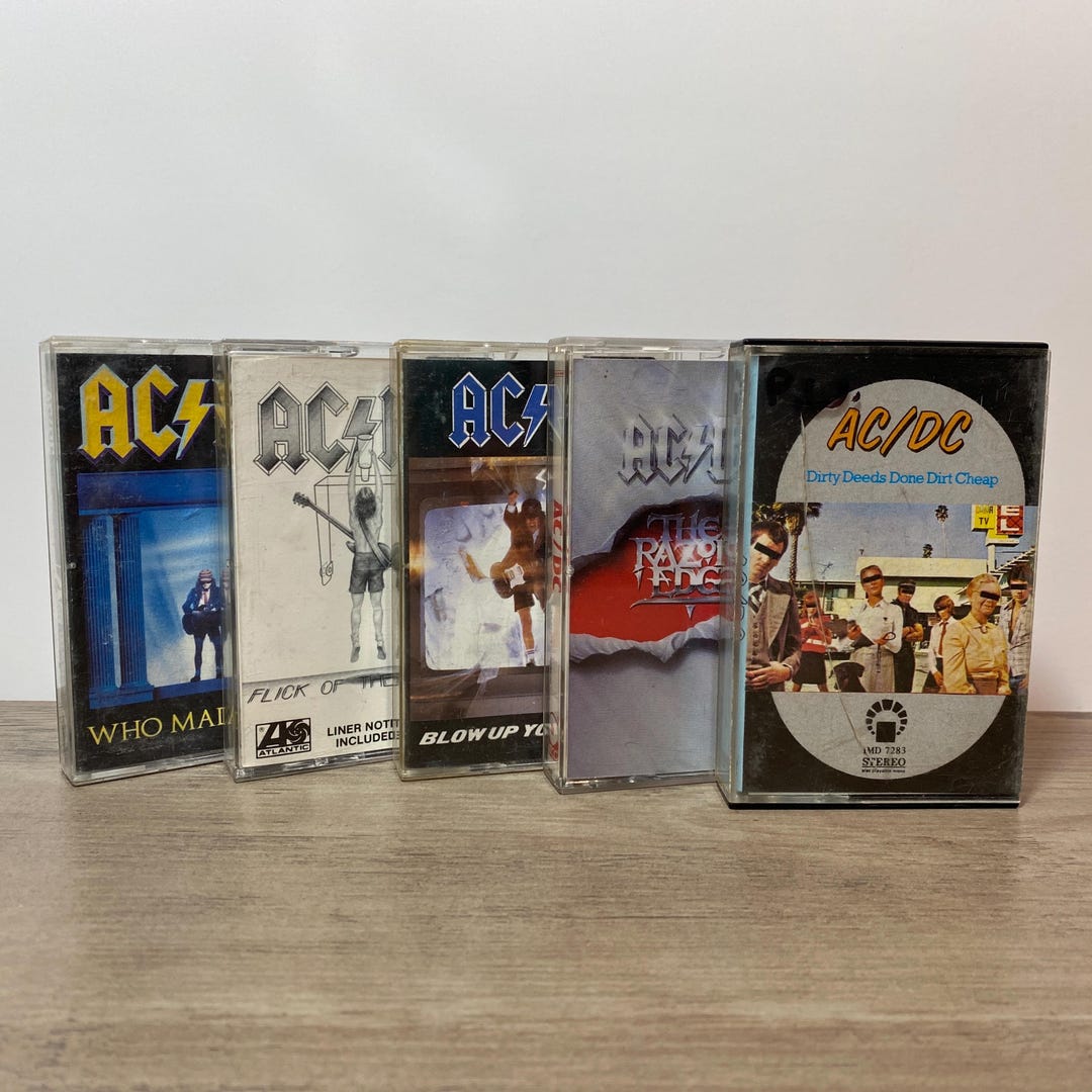 AC/DC Cassette Tapes LOT Classic Rock Legends - Etsy