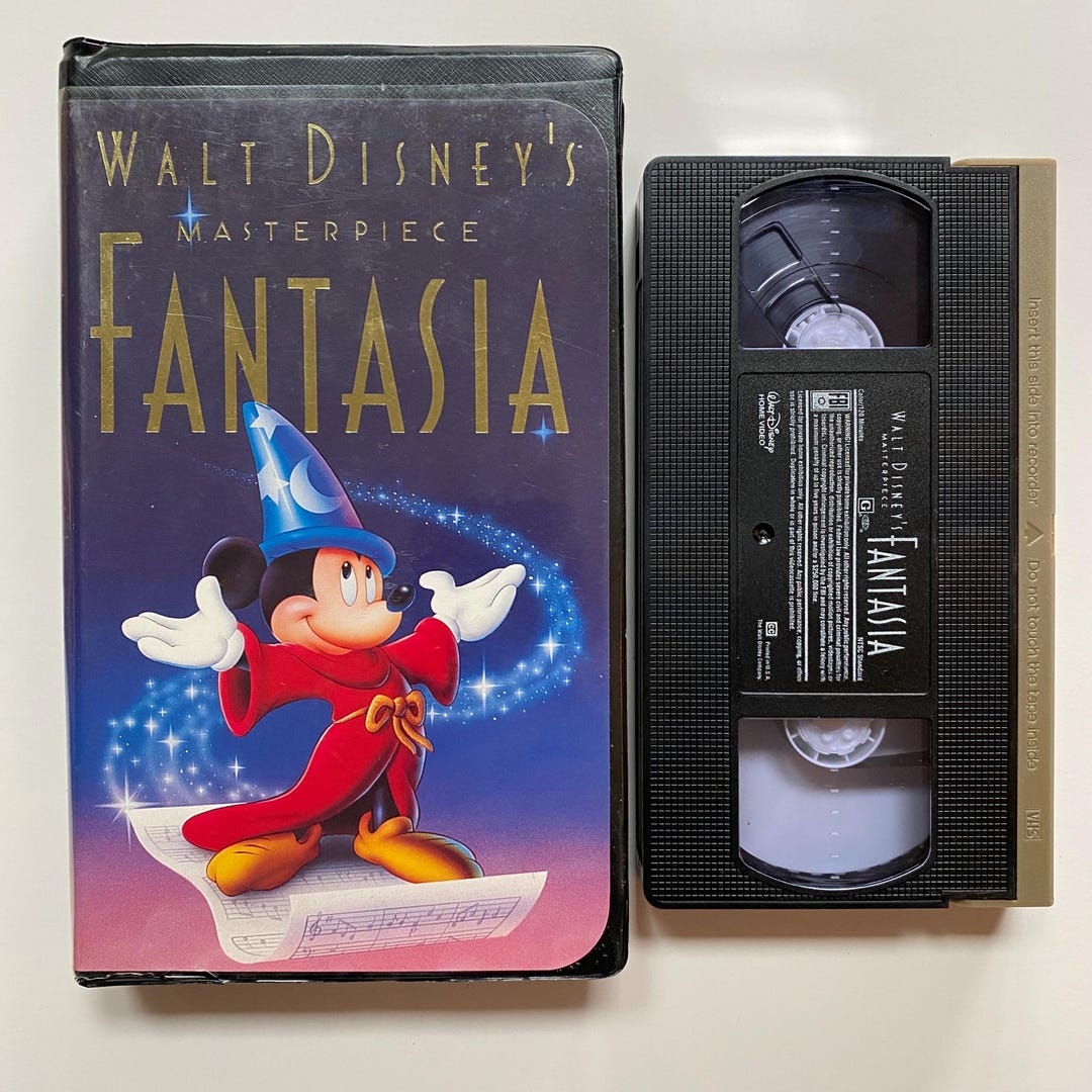 Fantasia VHS Animated Classic Masterpiece 1990s Re-release - Etsy