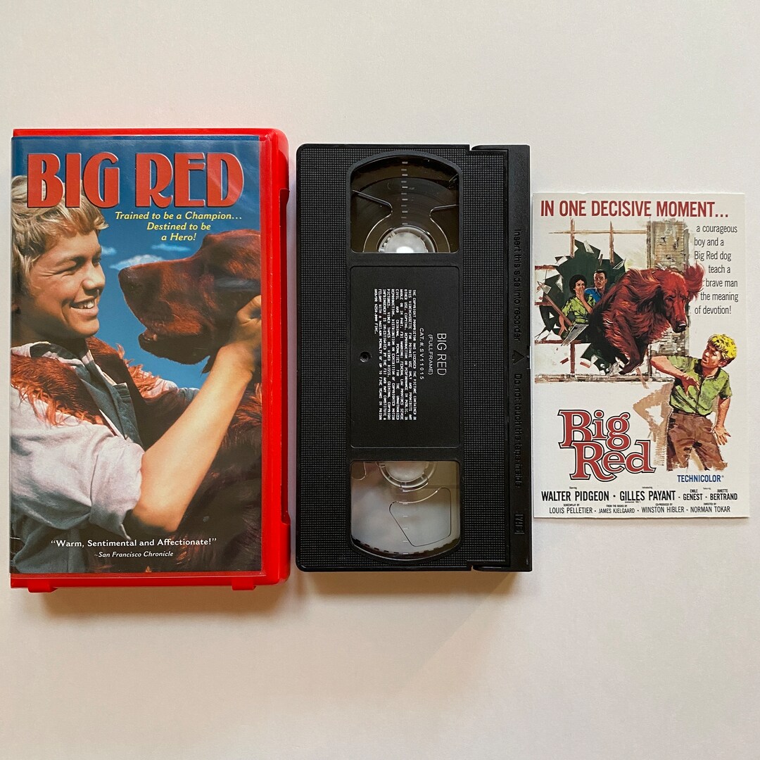 1962 Big Red VHS Family Drama Disney Movie 2000 Re-release Clamshell ...