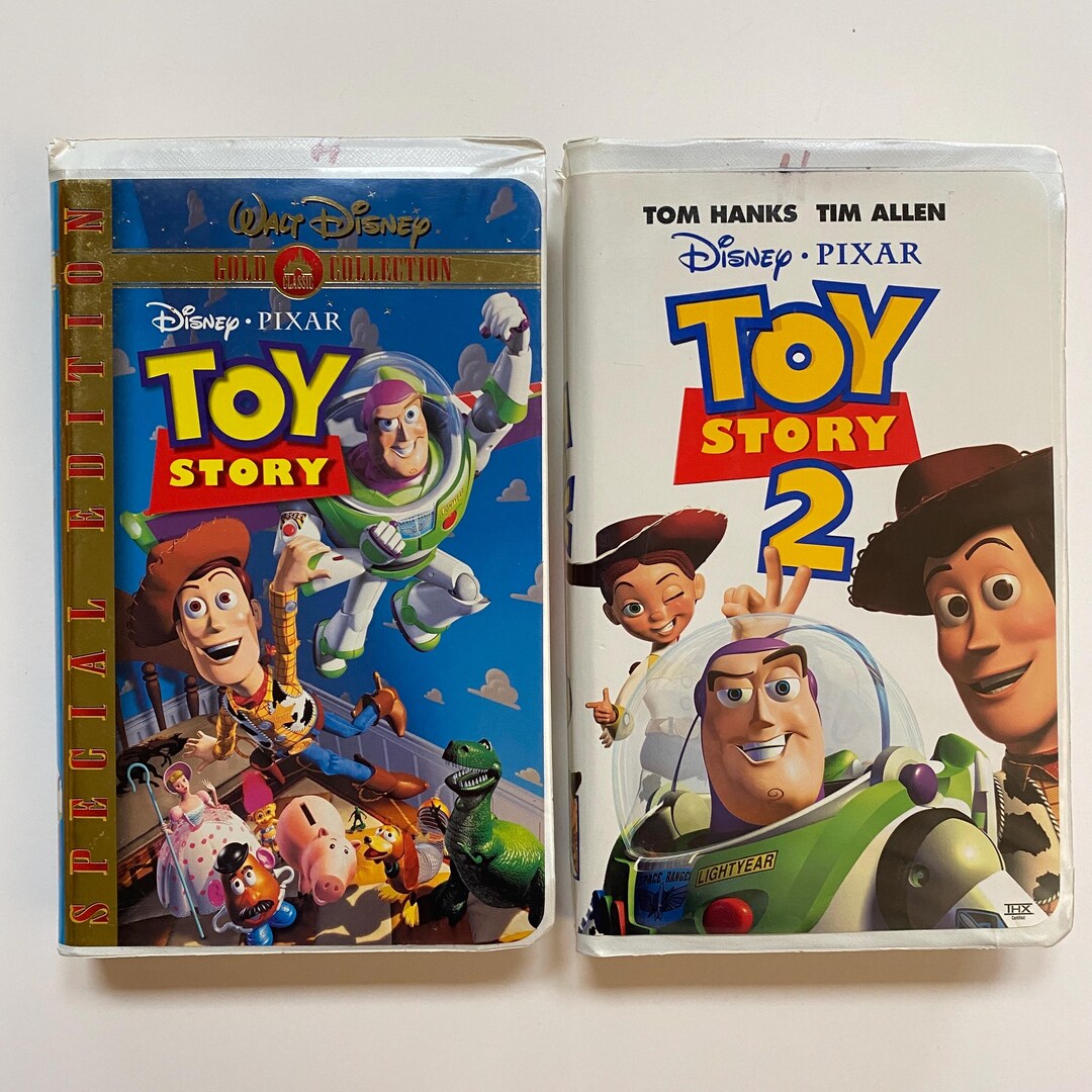 Toy Story 1 2 VHS Animated Movies Disney Pixar Vintage Late 90s ...