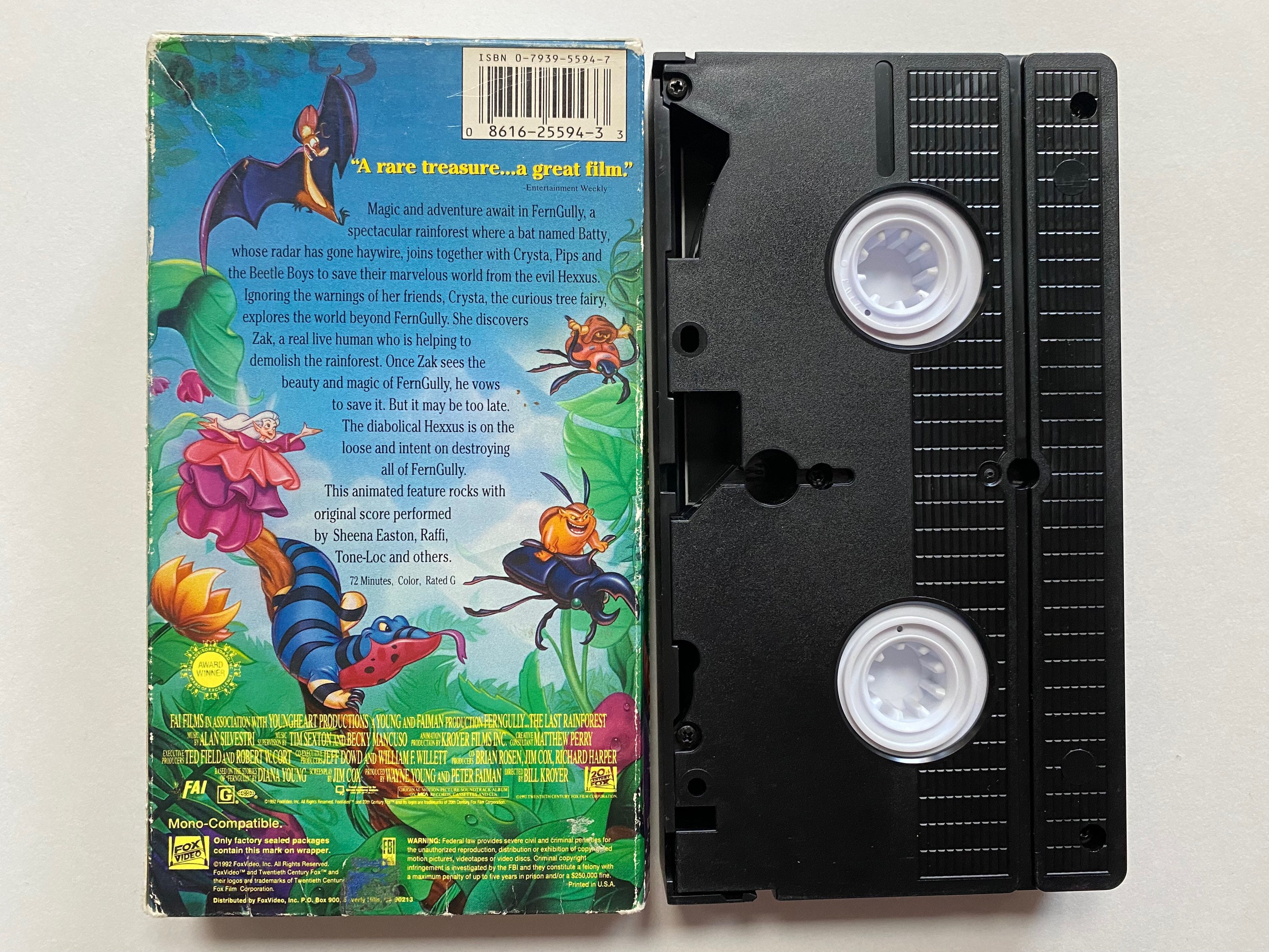 Ferngully the Last Rainforest VHS Video Movie Film 1992 Fern Gully - Etsy