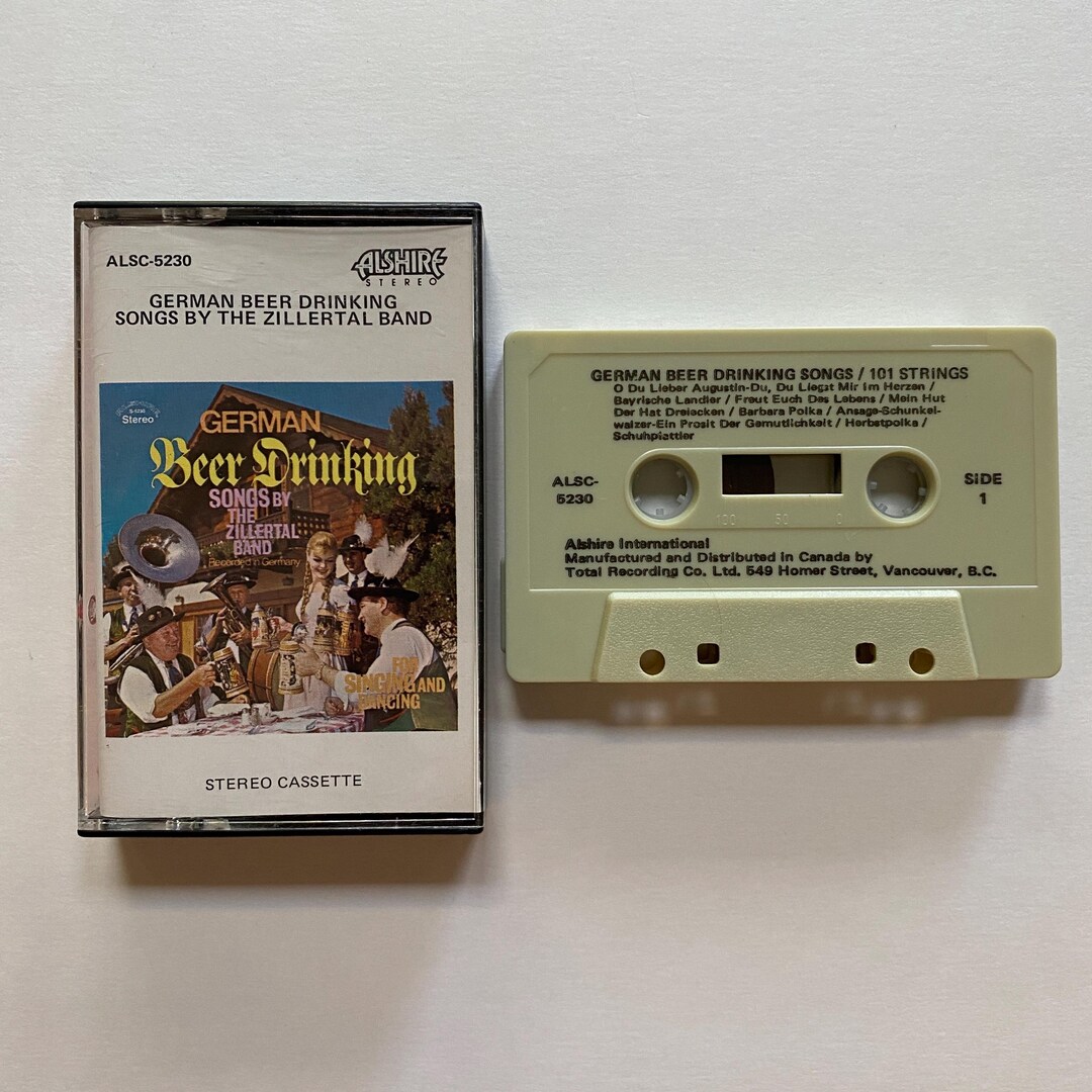 German Beer Drinking Music Cassette Tape Songs by the Zillertal Band ...