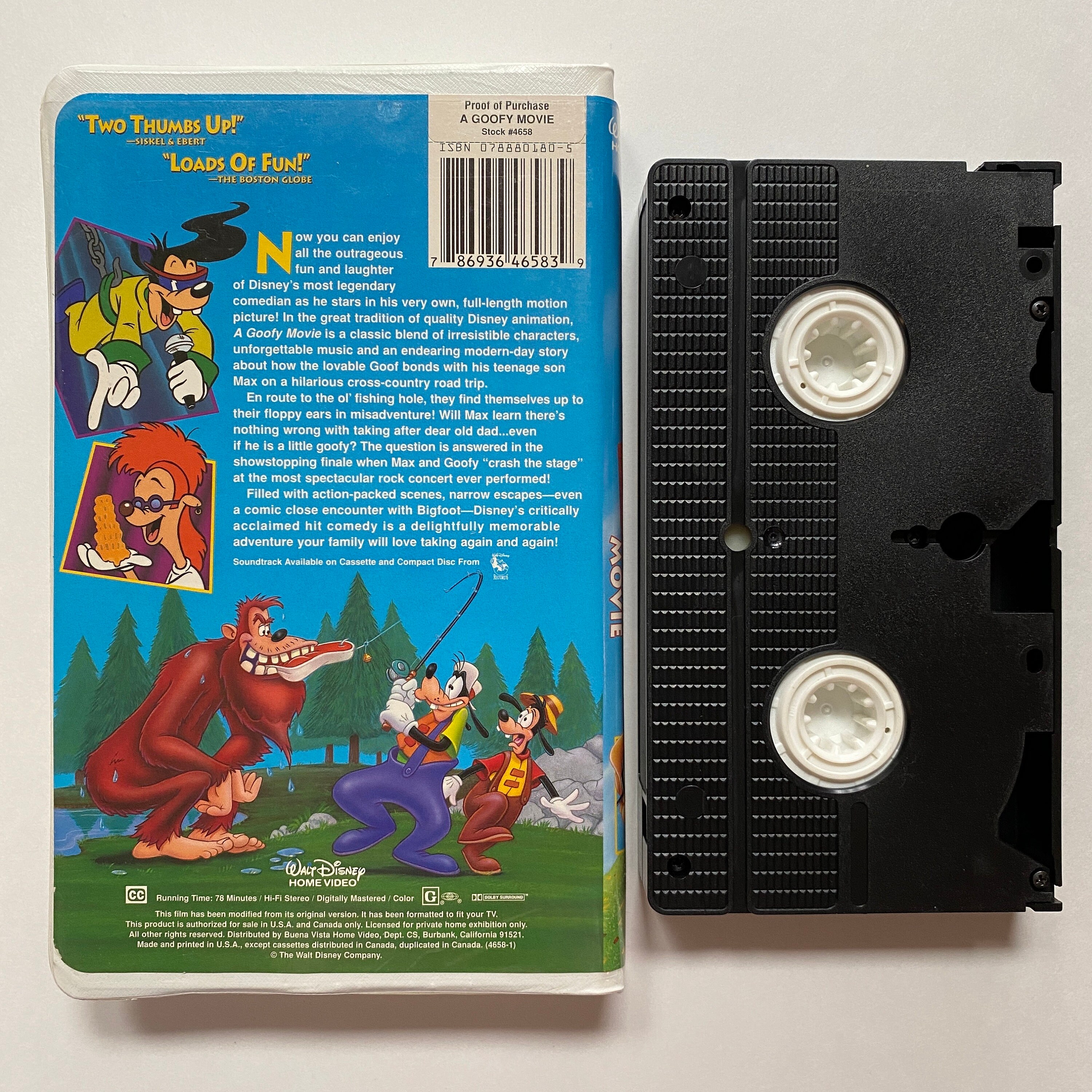 1995 A Goofy Movie VHS Classic Animated Disney Film Kids Movie - Etsy