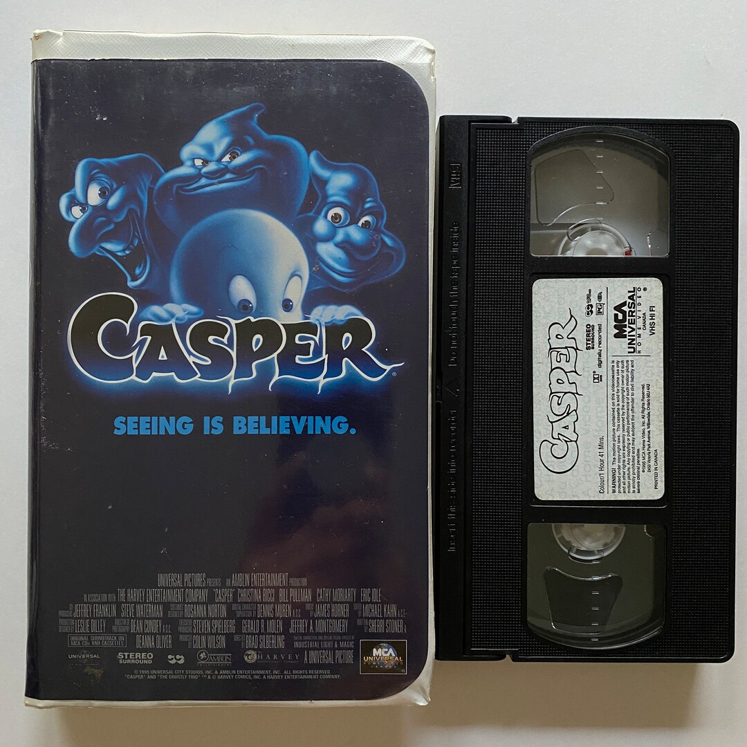 Casper VHS Video Childrens Halloween Film - Etsy