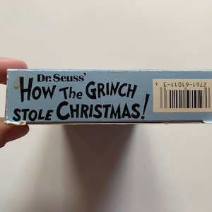 How the Grinch Stole Christmas VHS Video Xmas Holiday Movie Family ...