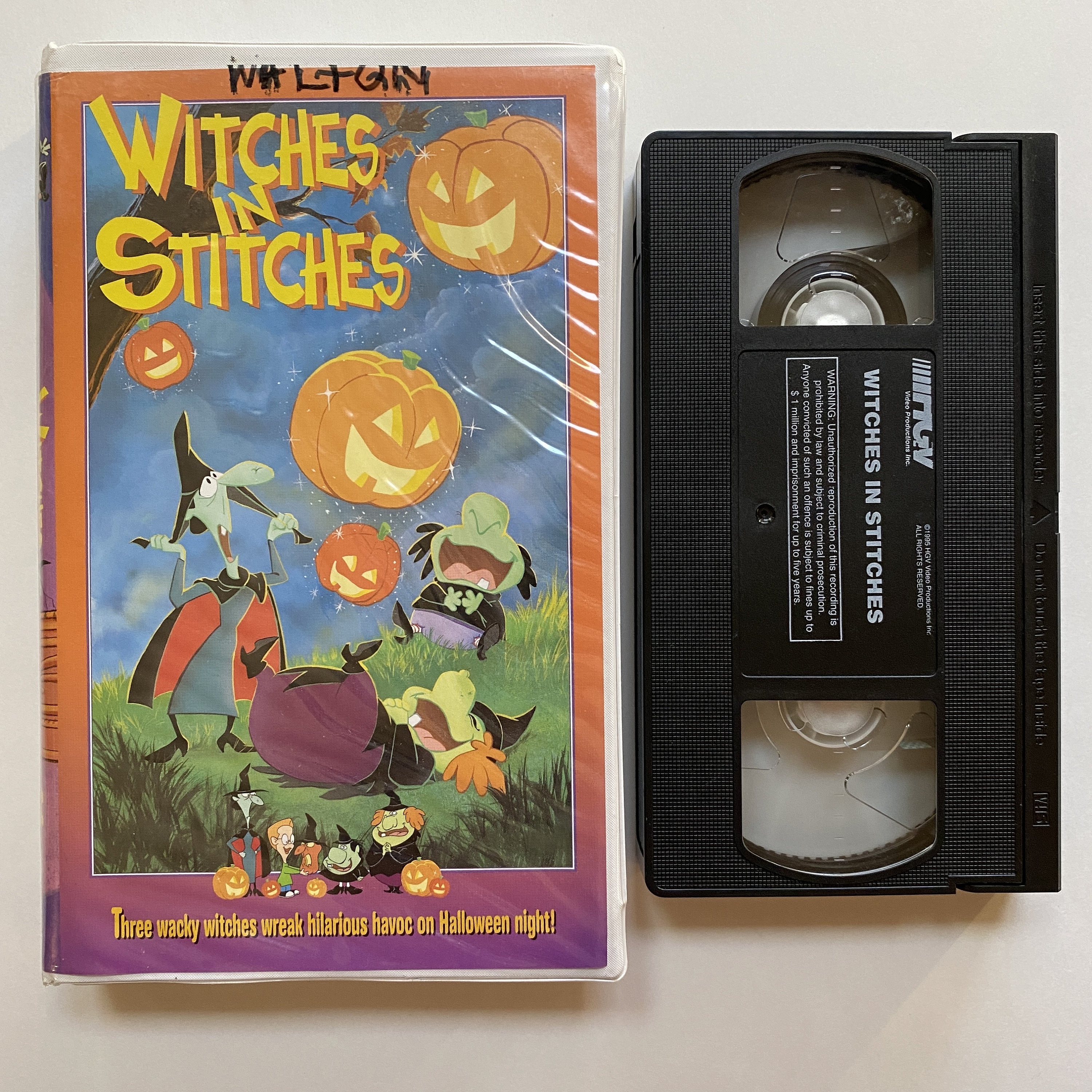 1997 Witches in Stitches VHS Animated Halloween Family Childrens Film ...
