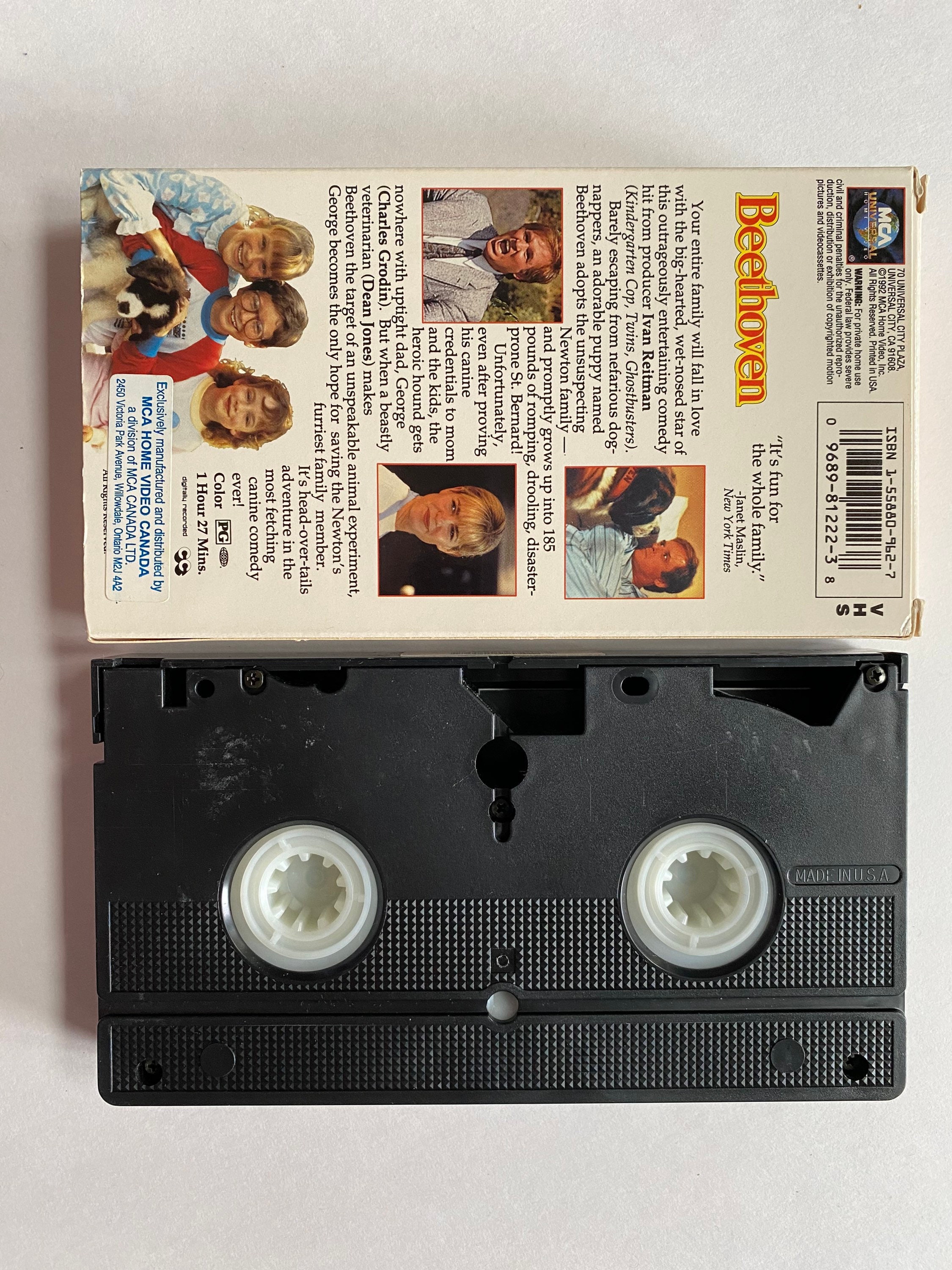 Beethoven VHS Video 1992 Film Comedy Family Movie - Etsy