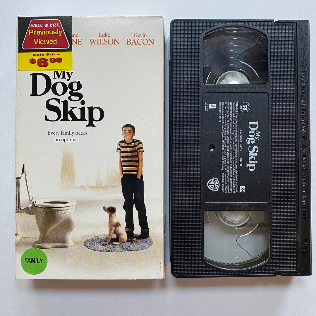 1999 My Dog Skip VHS Movie Comedy Drama Family Film Frankie Muniz - Etsy
