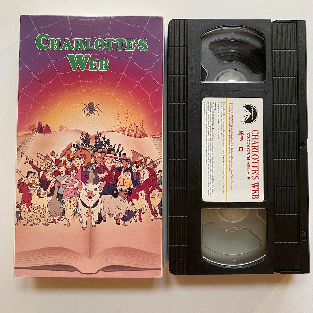 1972 Charlotte's Web VHS Video Animated Classic Movie 1990s Re-release ...