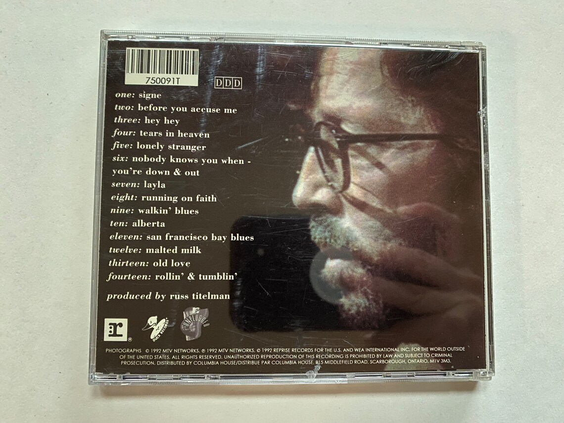 Eric Clapton Live MTV Unplugged CD 1992 - Etsy