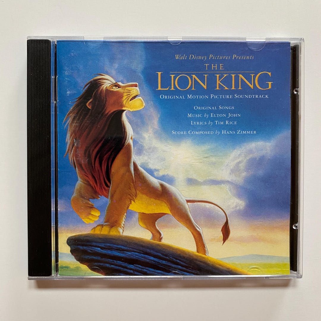 The Lion King Original Motion Picture Soundtrack CD 1994 Disney Movie ...