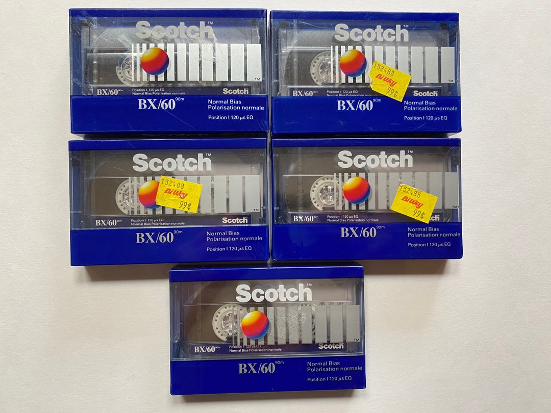 Scotch BX 60 Blank Cassette Tapes for Recording Audio Normal - Etsy