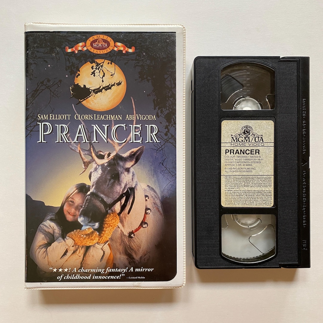 Prancer VHS Christmas Holiday Family Movie 1989 Clamshell Case - Etsy