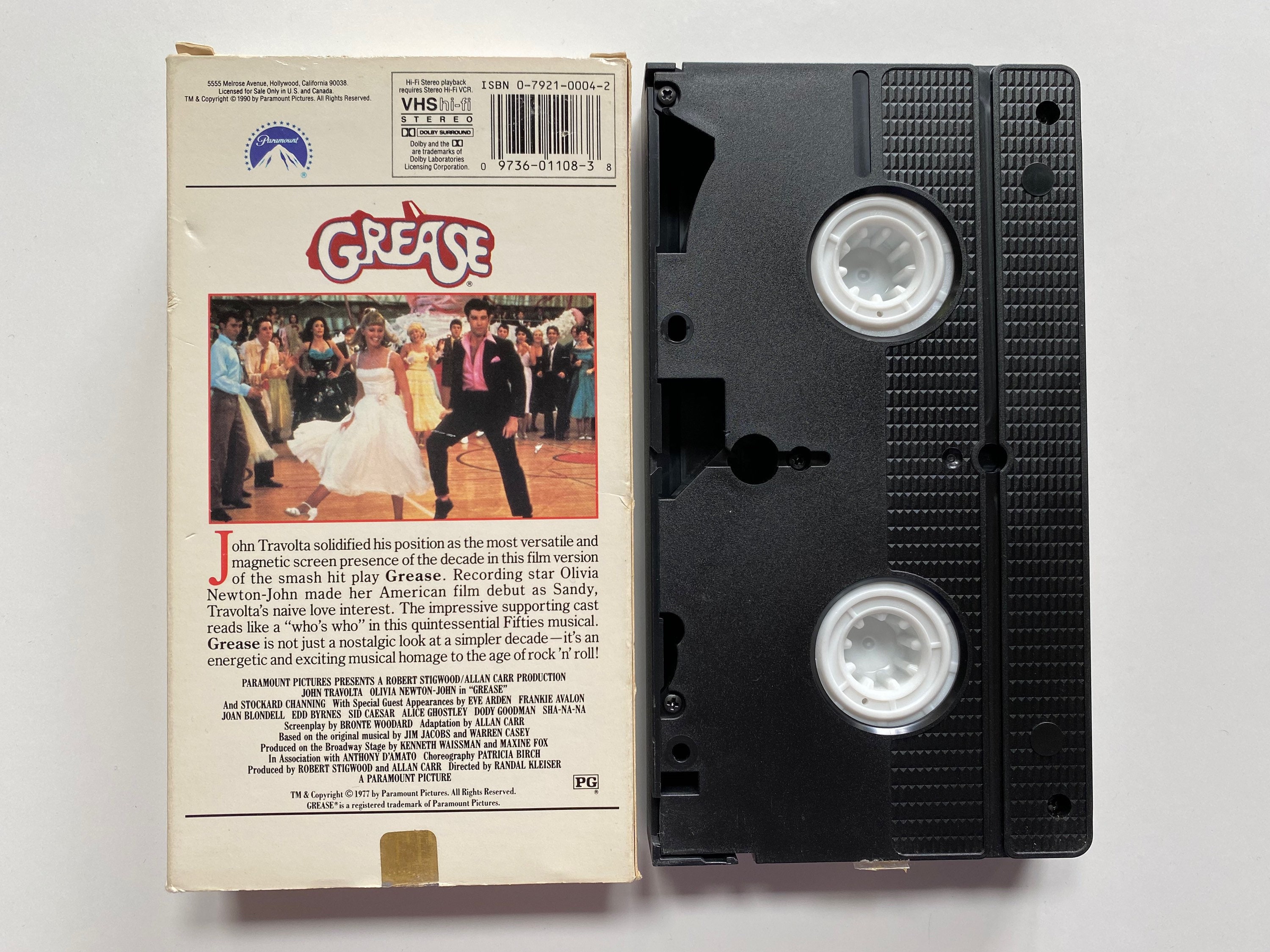 Grease VHS Movie Classic 1970s Musical Film - Etsy
