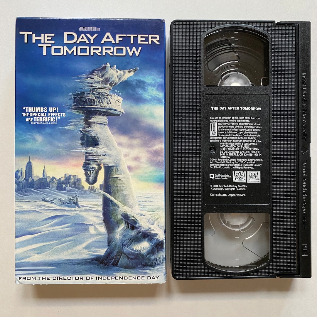 2004 the Day After Tomorrow VHS Apocalyptic Nature Adventure Thriller ...