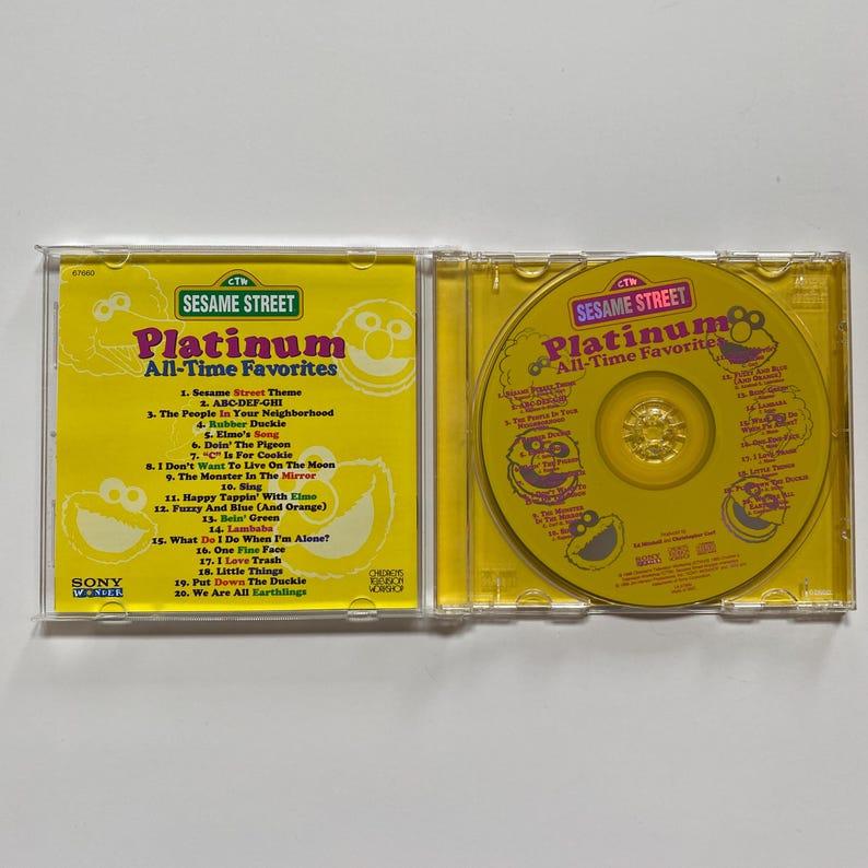 A Sesame Street Platinum All-time Favorites CD 1995 Jim Henson Kids ...