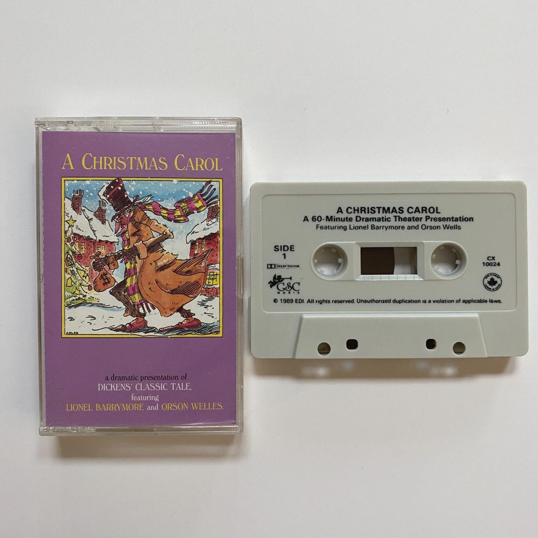 A Christmas Carol Dramatic Presentation Cassette Tape Dickens Classic ...